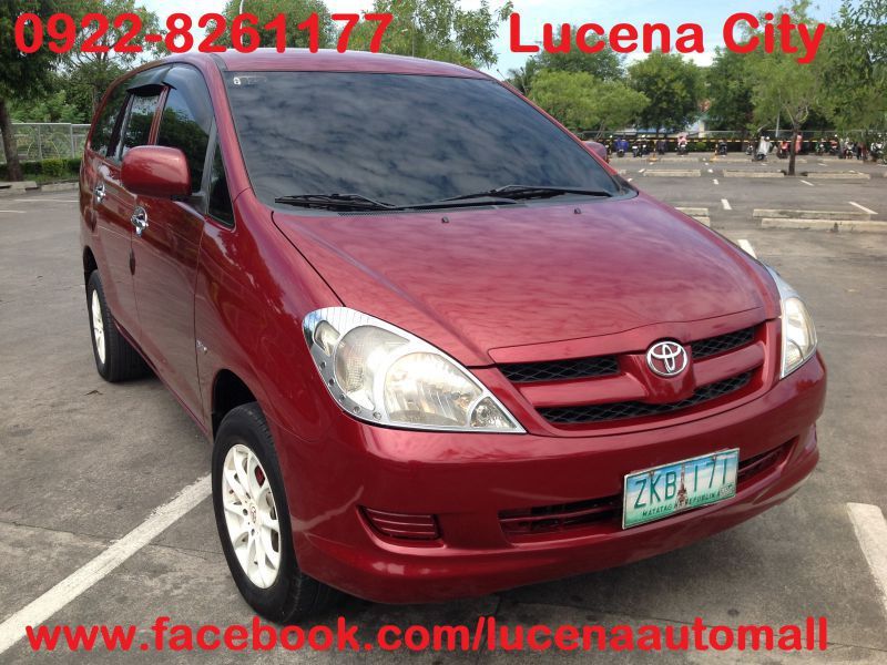 2007 Toyota Innova for sale | 150 000 Km | Manual transmission - Lucena ...