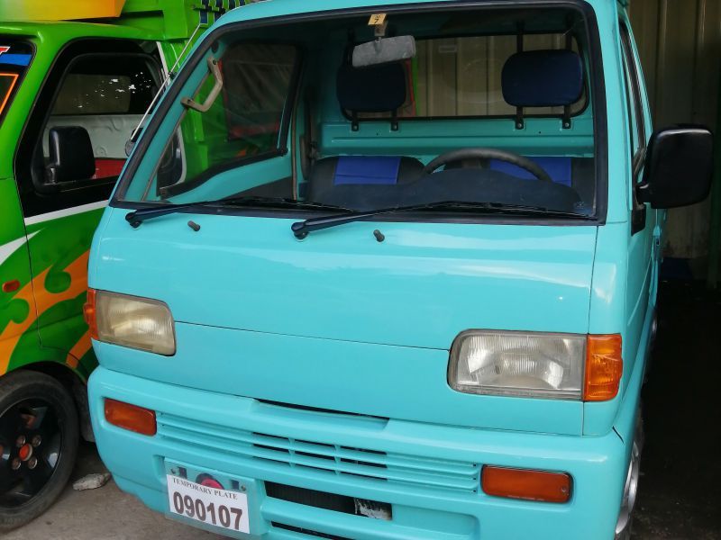 1998 Suzuki Multicab Scrum 4x4 Cateye Pickup MT Light Green for sale ...